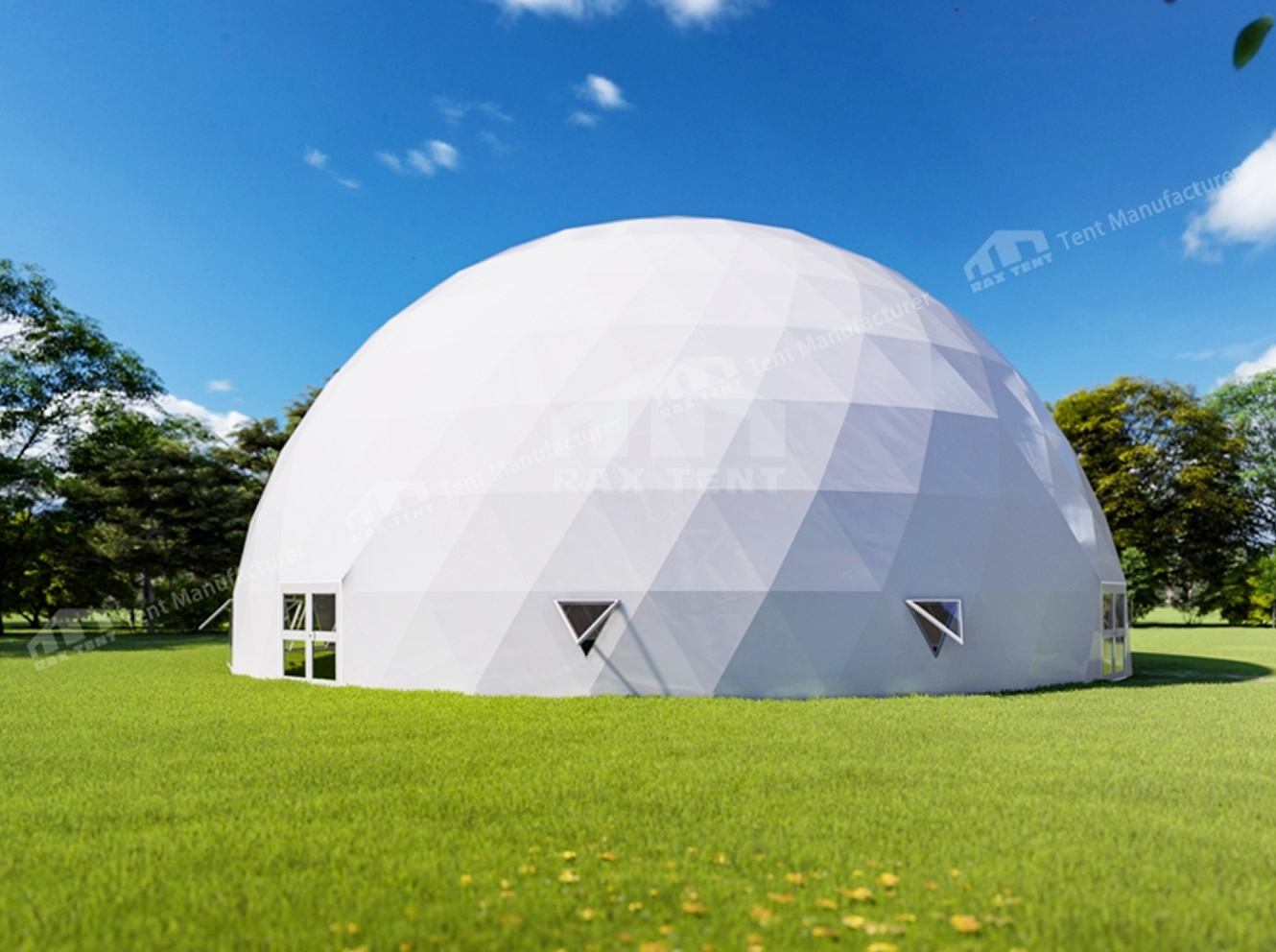 26M Big Dome Tent with AC and Ventilation – Glamping Glamour